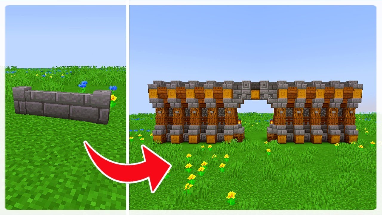 Tutorial: Muro Medieval Fácil para Minecraft - Construções Medievais ...