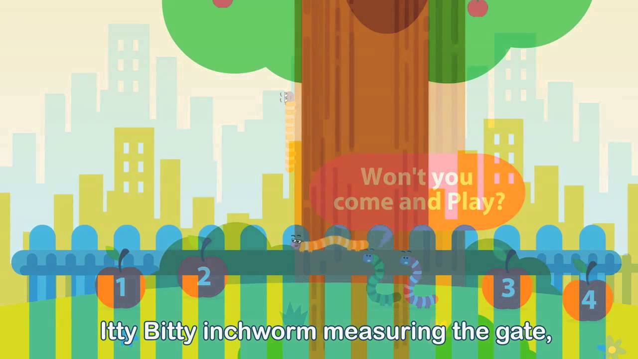 ITTY BITTY INCH WORM- KIDS SONG- PRESCHOOL - YouTube