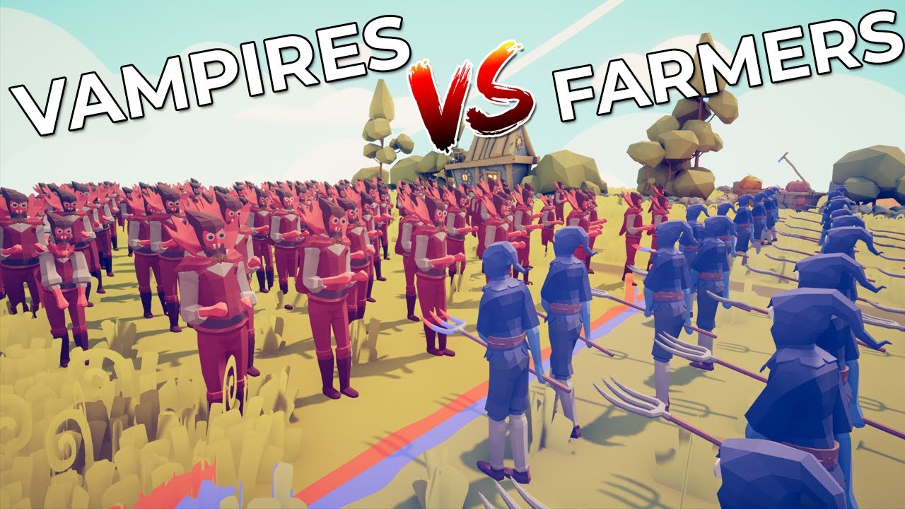 TABS Vampires vs Farmers Mines and Fortress Defenses in Totally ...