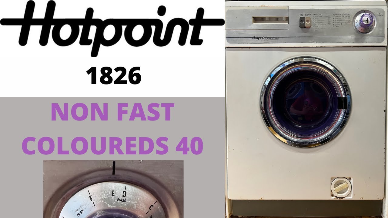 Hotpoint Liberator 1826 Washing Machine - [E] Non Fast Coloureds 40 ...