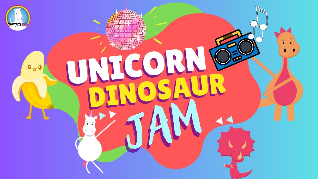 Dinosaur Unicorn Jam 🦖 Roars & Rainbows 🌈 Kids' Musical Wonderland 🎶 Unicorn 🦄 and Dinosaur ...