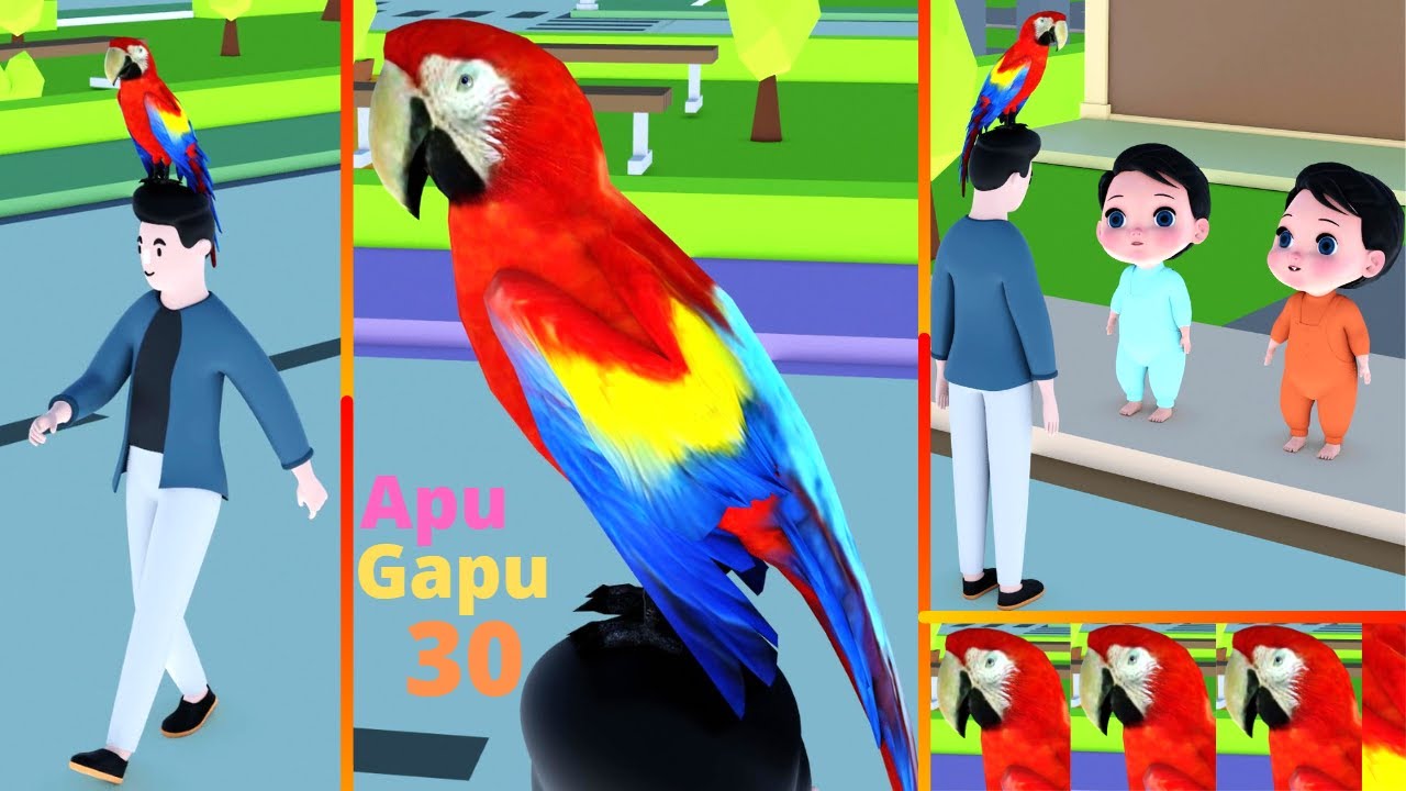 Apu Gapu😛| अपू गपू |EP30| Parrot🦜Cartoon Video | - YouTube