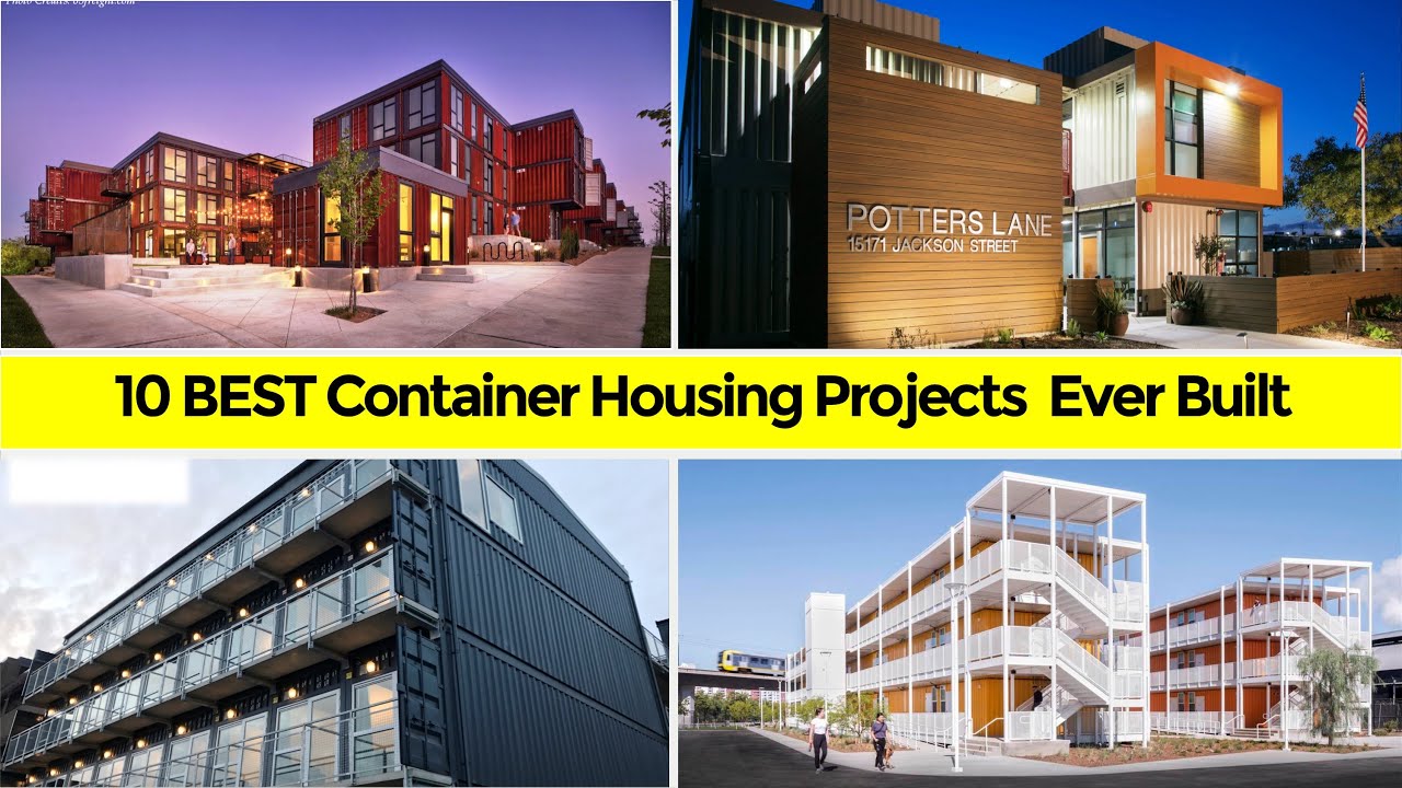 Best 10 Housing Projects built with Shipping Containers - YouTube