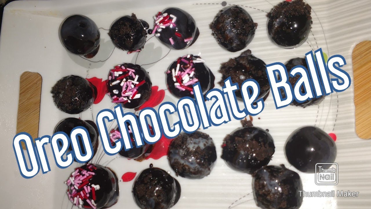 How To Make Oreo Chocolate Balls Recipe | 3 Ingredients Oreo Chocolate ...