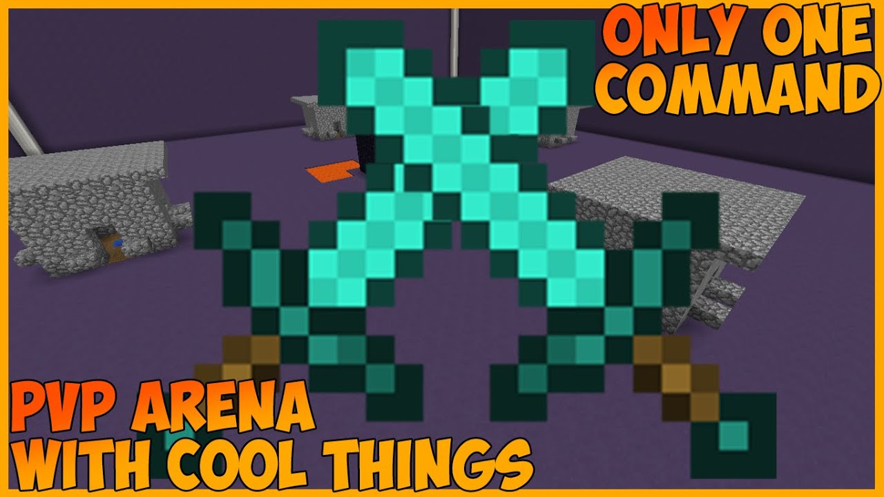 PvP Arena with cool things | Only One Command Block - YouTube