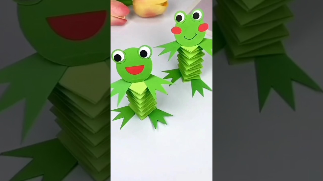 Paper frog making - YouTube