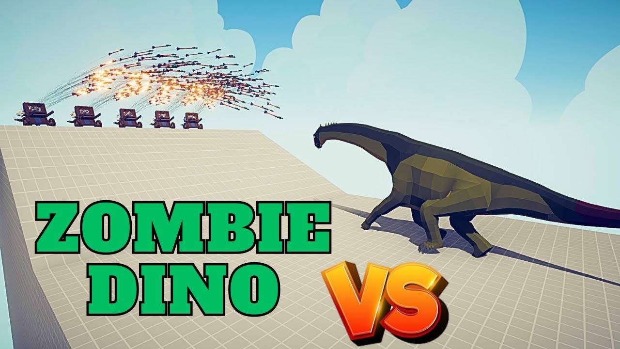 ZOMBIE DINASOUR VS ALL TABS CHARACTERS - Totally Accurate Battle ...