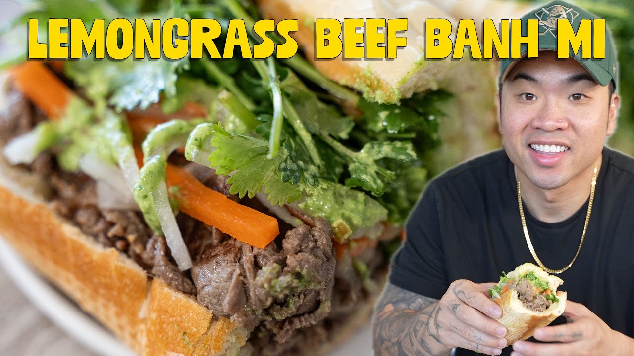 How to Make: Lemongrass Beef Banh Mi + Pickled Veg AND Green Sauce ...