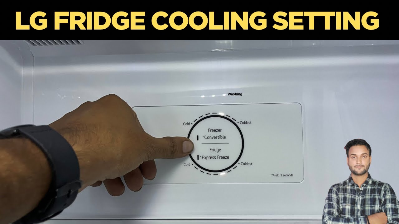 Lg double door fridge temperature setting easy - YouTube