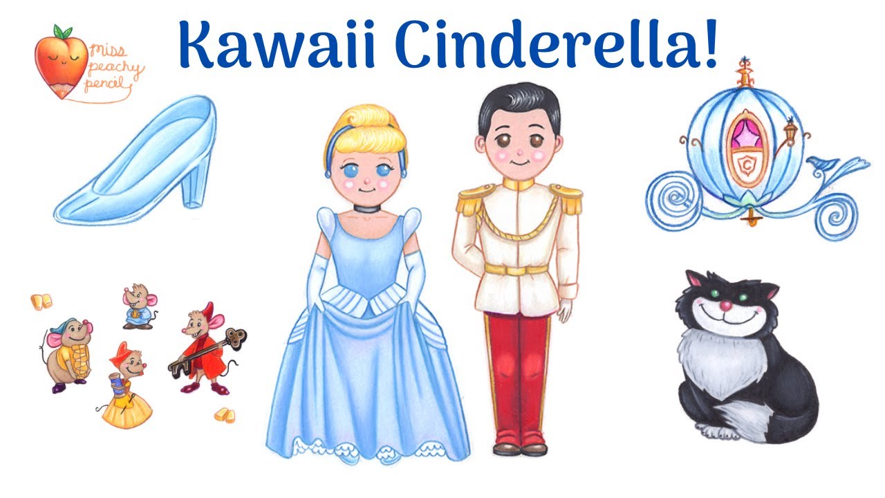 "Drawing Kawaii Disney Cinderella and Friends!🐭🧵" - YouTube