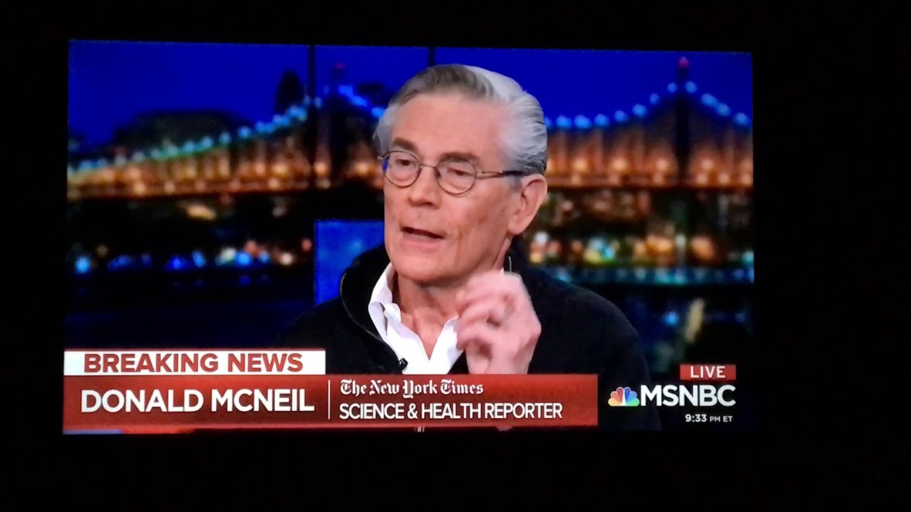 Donald McNeil—NYT Science & Health reporter on RMS - YouTube