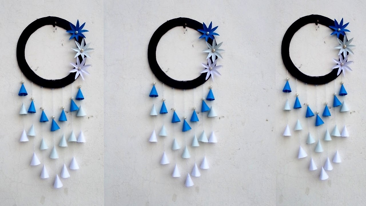How to Make a Wall Hanging Frame | Wall Hanging Frame on Paper | Paper ...