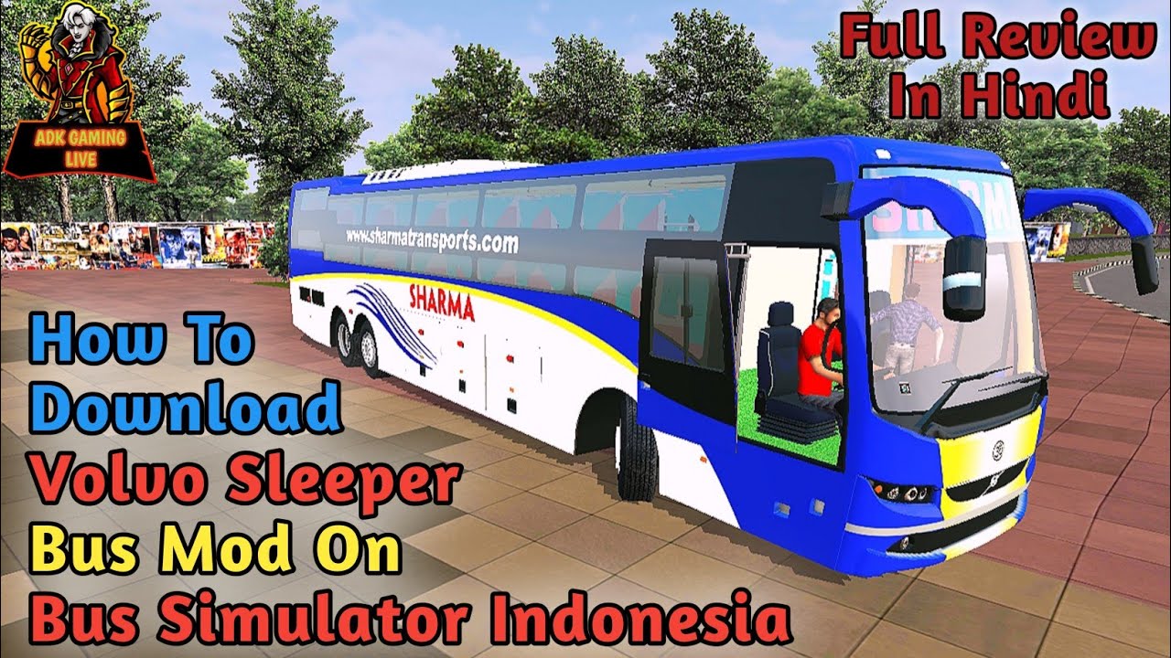 🔴 How To Download Volvo Sleeper Bus Mod On Bus Simulator Indonesia ...