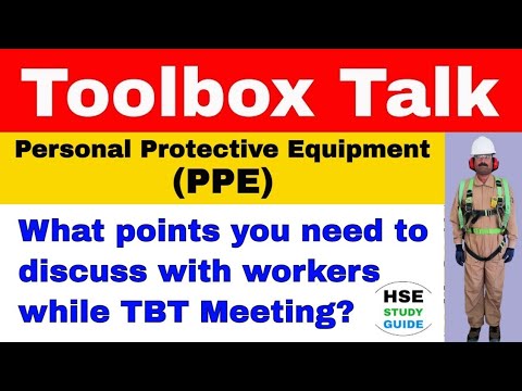 ppe's (personal protective equipment) || tbt || ppe safety tbt || ppe's in Hindi|| HSE STUDY ...
