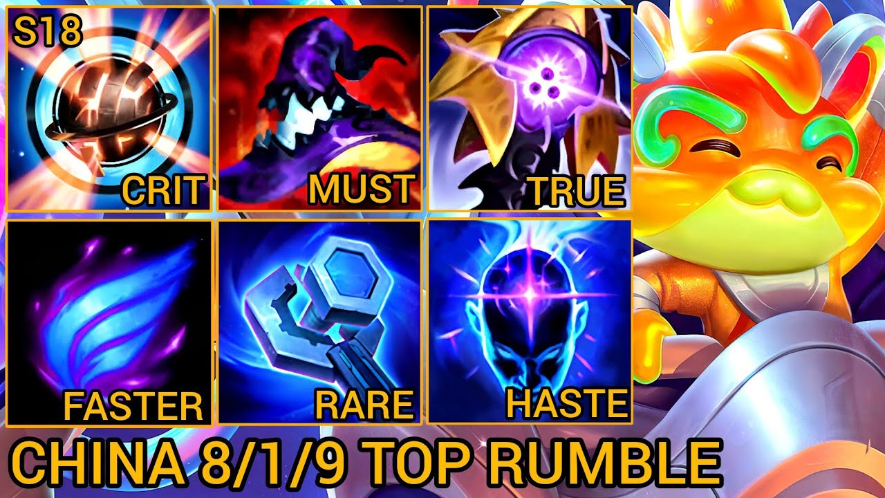 Legend Rumble Top 7 Baron 8/1/9 - China Server Wild Rift Season 18 New ...