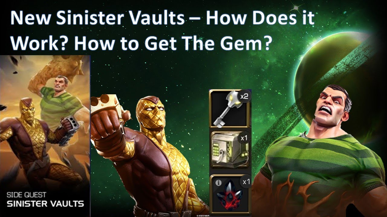 How the Sinister Vaults Work - How to Get the Gem and Codes for Vaults ...