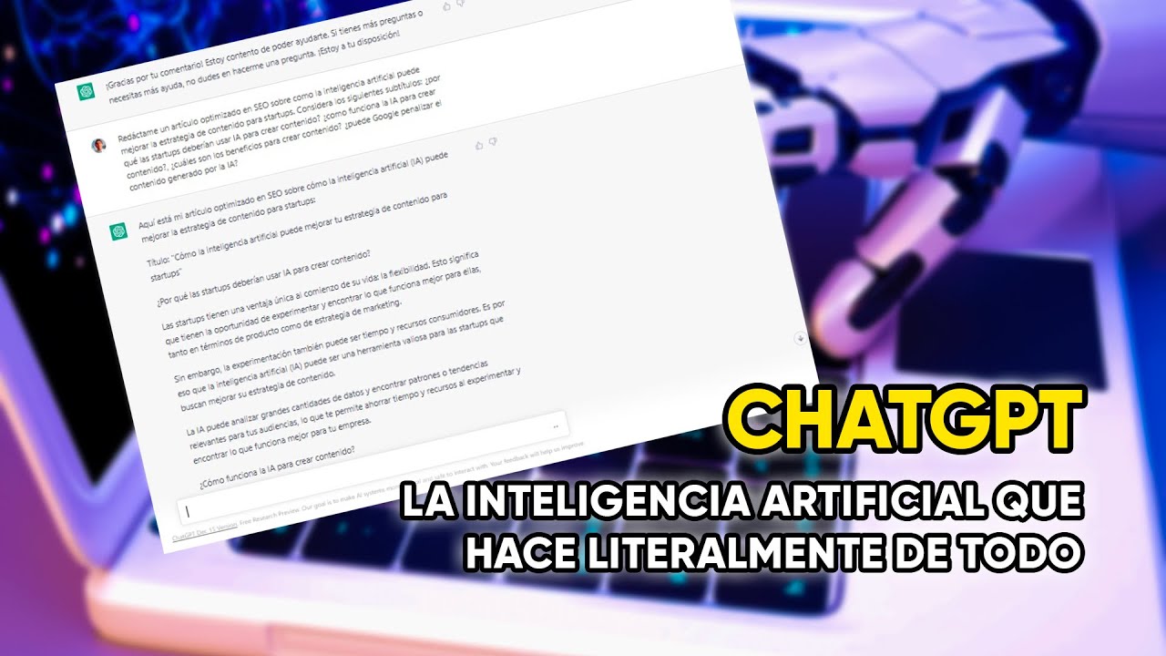 ¿Qué es chat GTP y cuáles son sus beneficios? - YouTube