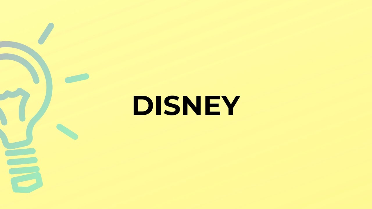 What is the meaning of the word DISNEY? - YouTube
