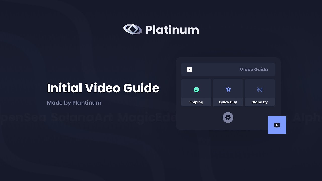 Platinum Tools: Initial Video Guide - YouTube