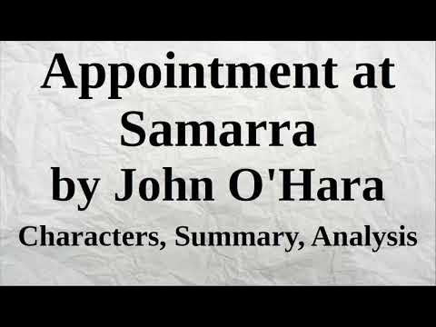 Appointment at Samarra by John O'Hara | Characters, Summary, Analysis ...