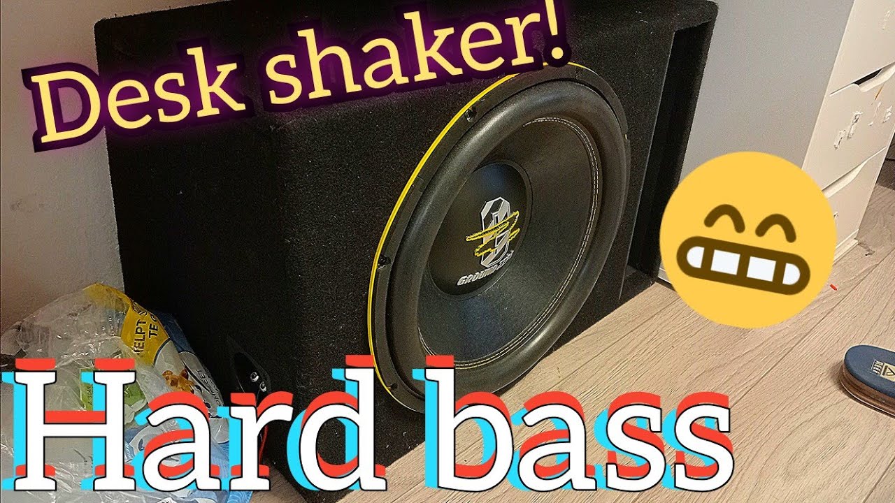 My Ground Zero GZRW 15XSPL Destroying my desk! ( Loud Bass ) - YouTube