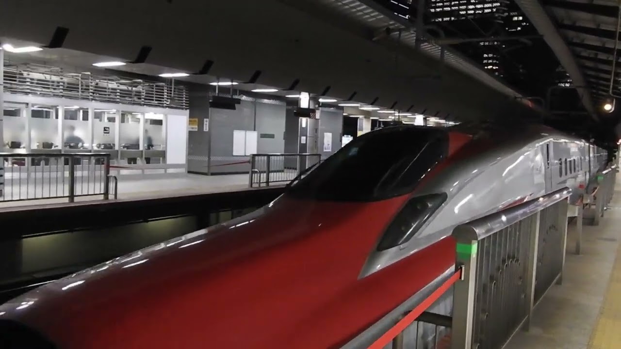 E5系+E6系 はやぶさ・こまち45号新青森・秋田行き 東京駅到着 - YouTube