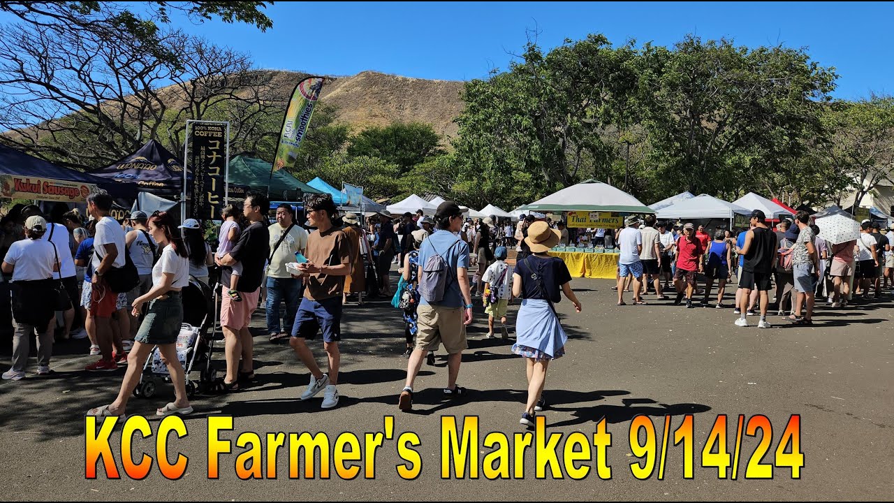 [4K] KCC Farmer's Market 9/14/24 in Honolulu, Oahu, Hawaii - YouTube