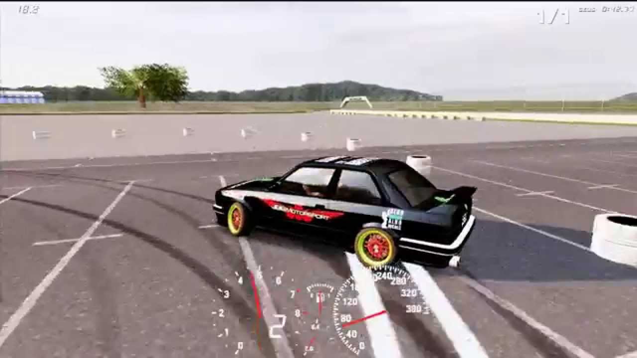 lfs "torun" bmw e30 v8 drift 1080p HD - YouTube