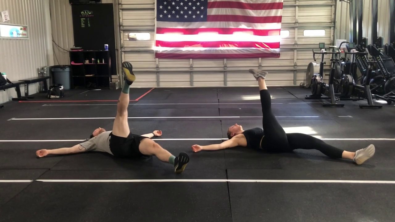 Iron Cross Supine Stretch - YouTube