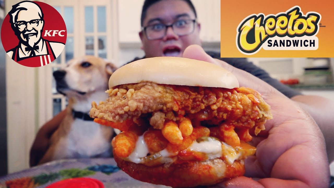 KFC Cheetos Sandwich | Food Review - YouTube