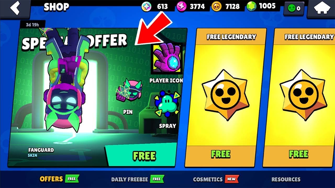 WOOW!! UPDATE GIFTS!!! I GOT BRAWLER FANGUARD FANG!!🔥 BRAWL STARS ...