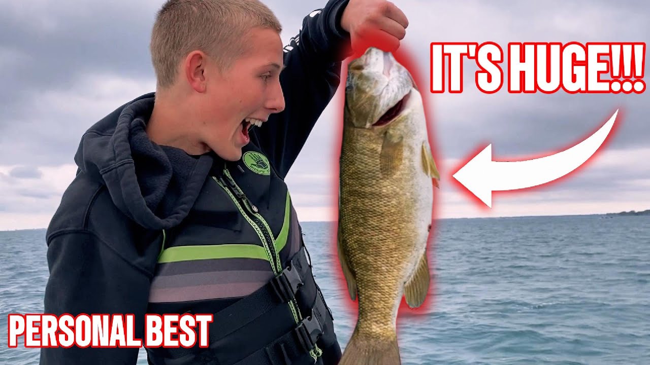 New Record! Ian Hooks a 4lb Smallmouth Bass - YouTube