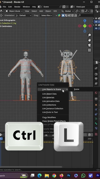 Link Animation Data Blender 3D #tutorial #blendertutorial #shorts - YouTube