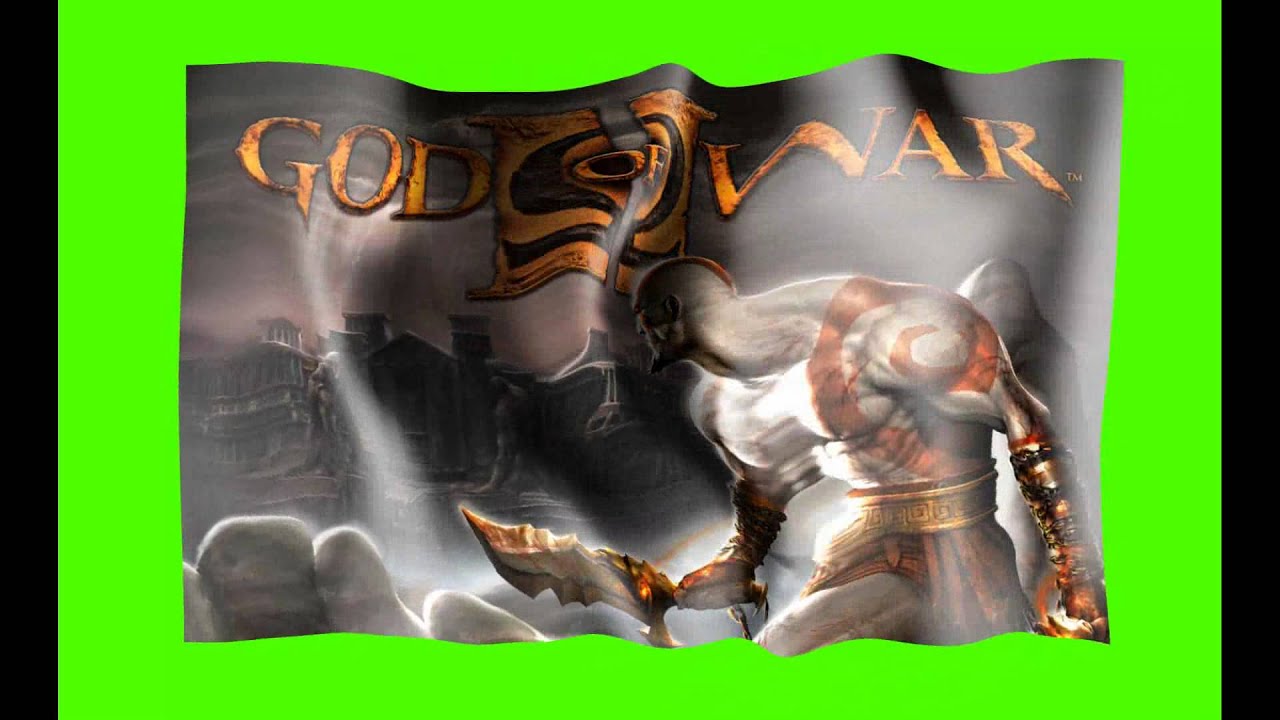 God of War Kratos Waving Flag Green Screen - YouTube