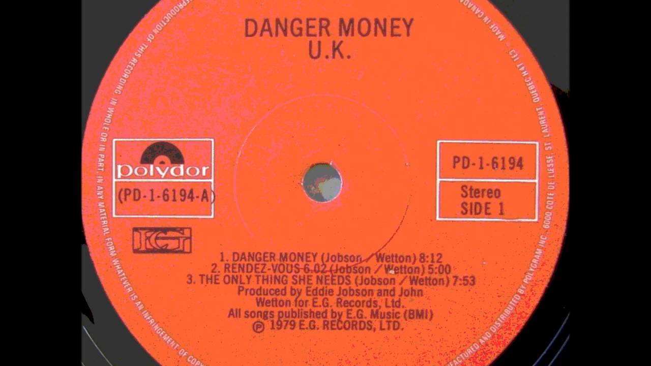 U K rendezvous Danger Money LP canada 1979 - YouTube