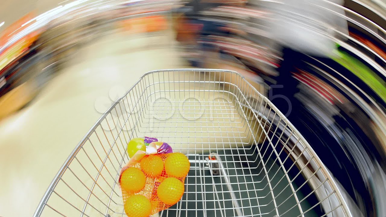 Supermarket Shopping Time Lapse. Stock Footage - YouTube