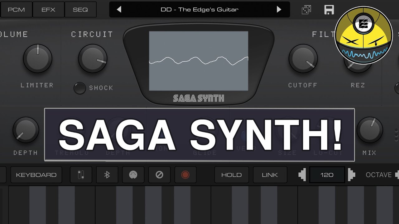 Saga Synth for iOS - Sweet Retro Chiptune Synth! - YouTube