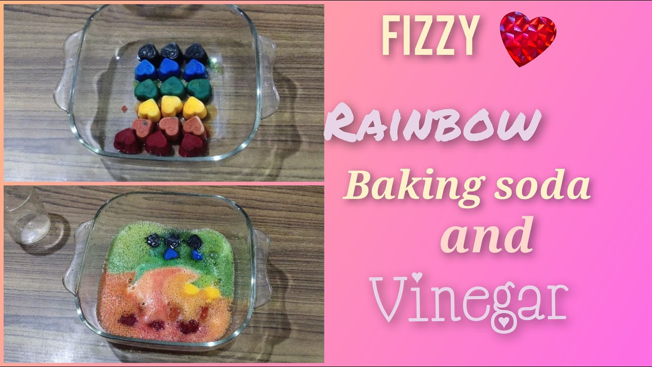Fizzy Hearts Rainbow Baking Soda and Vinegar | Kids Science Experiments ...