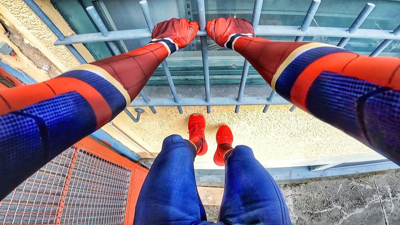 Spiderman Fights Crime Real Life Parkour Pov Ii Youtube