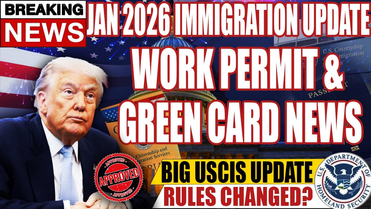 Breaking US Immigration Report January 2026 🇺🇸 | Rule Changes | Work ...