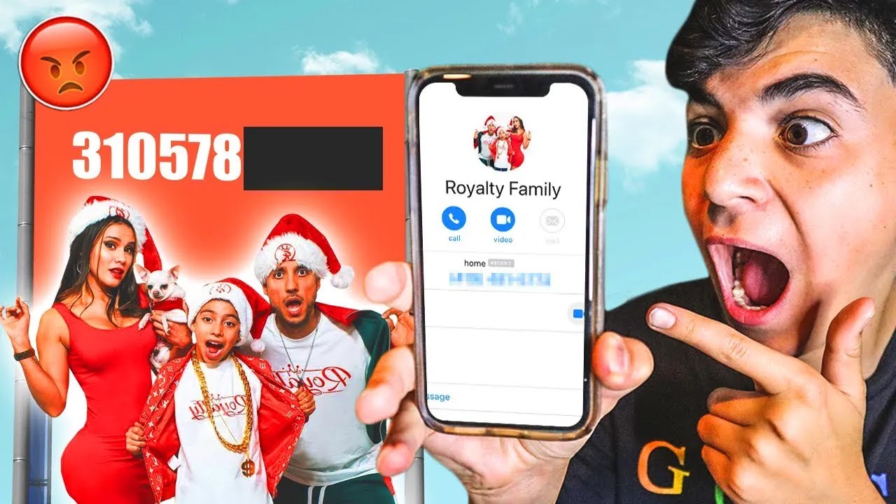 EXPOSING THE ROYALTY FAMILY NUMBER AT 3AM!! **THEY BROKE INTO MY HOUSE ...