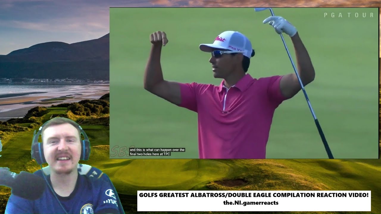 Golf Albatross/Double Eagle compilation reaction video! Unreal shots! # ...