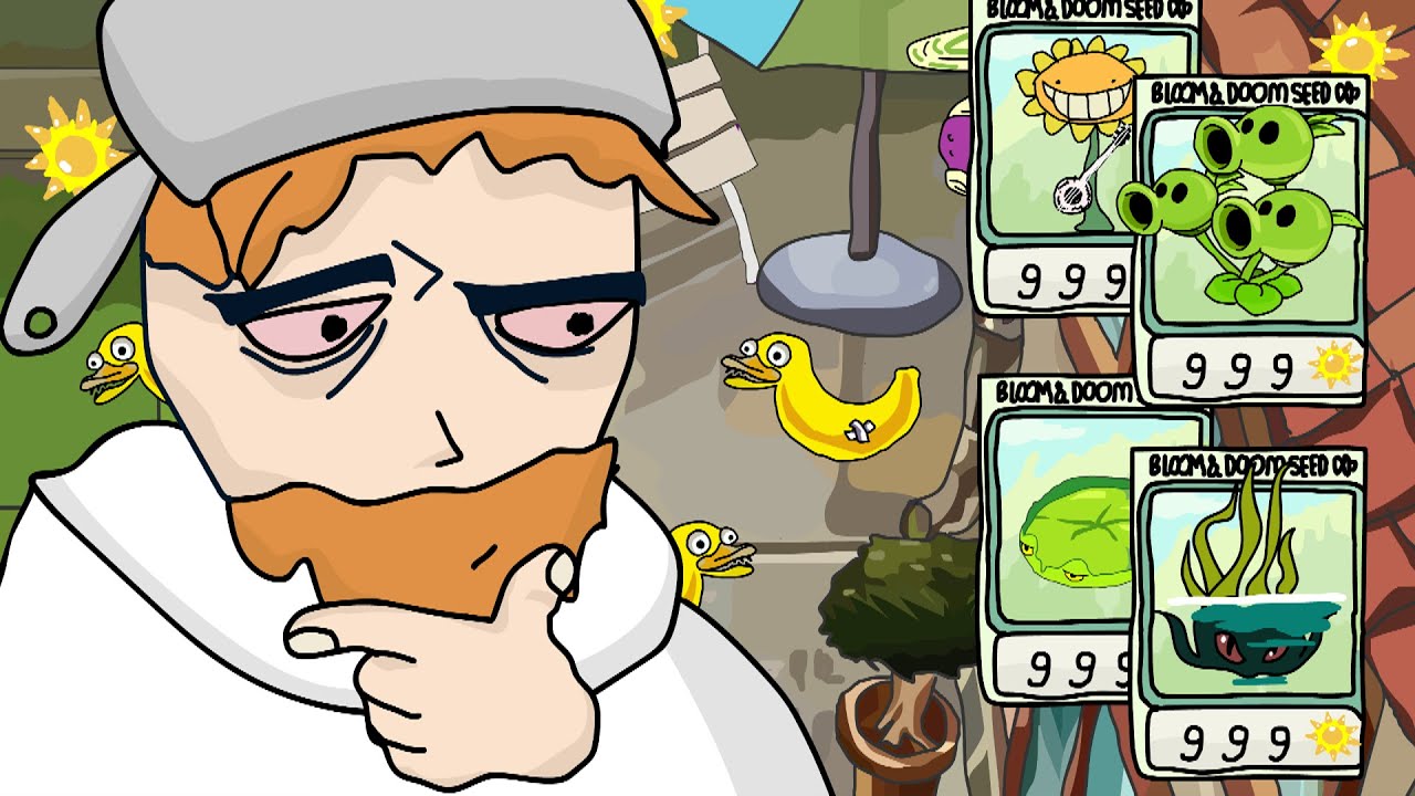 Plants vs. Zombies Animation With ONLY 2 Seed Slots Pool - YouTube