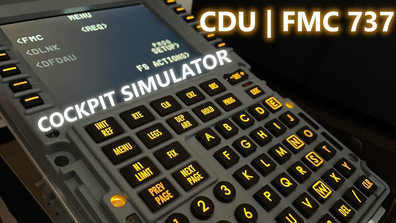Présentation du CDU 737 de Cockpit Simulator | FMC | PMDG | MSFS 2020 ...