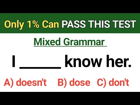 English grammar Test ️ if you pass test, your English is amazing - YouTube