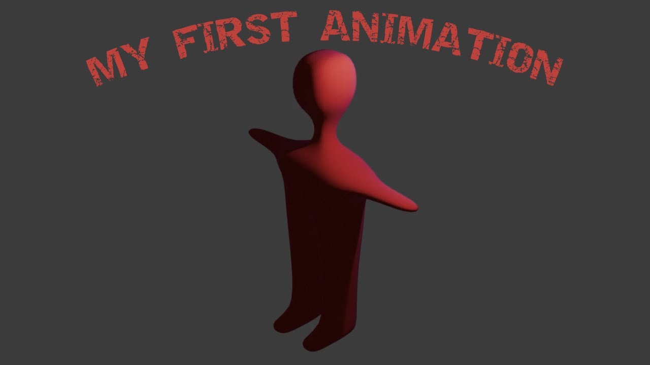 My blender human animation test - YouTube