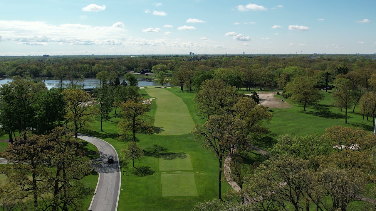 Fly Over Hole #1 Medinah Course 3 - YouTube