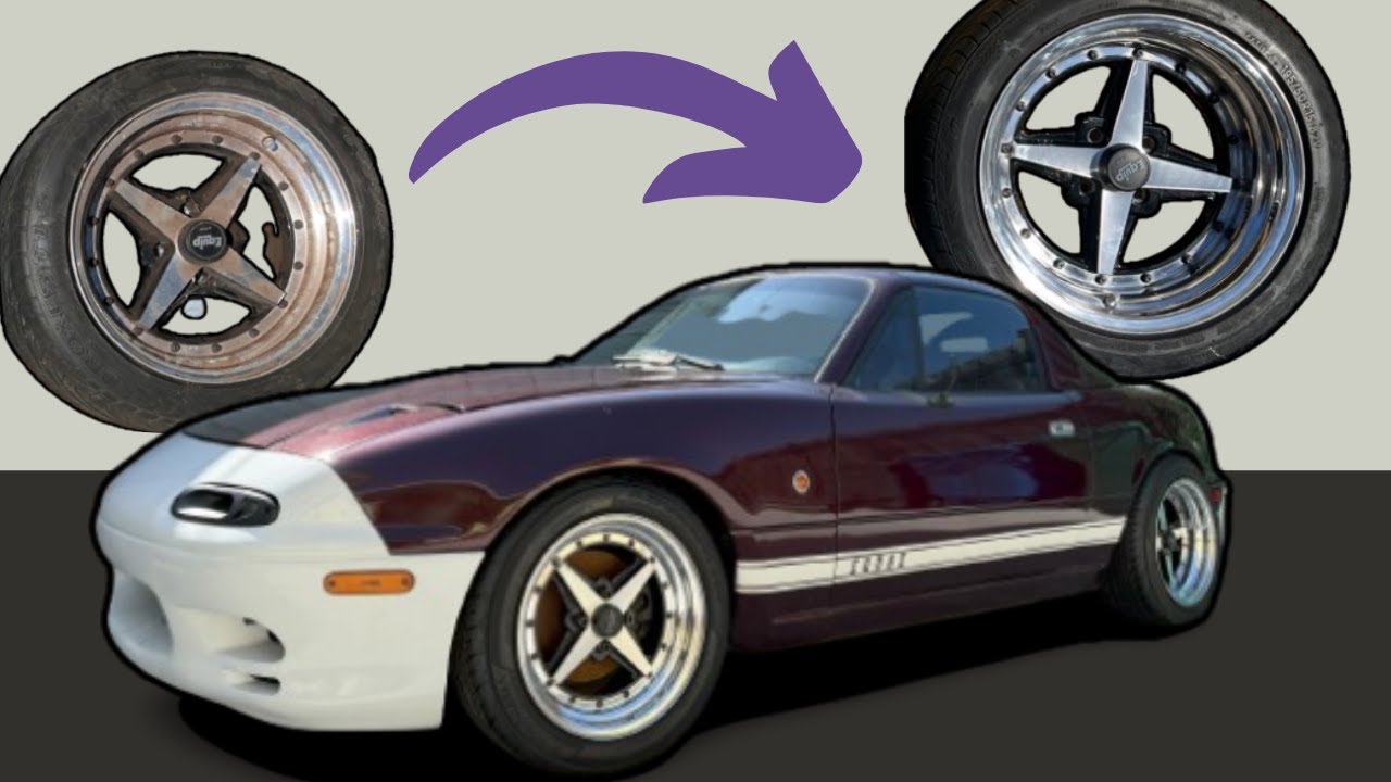 Miata Gets New Wheels! Work Equip 01 Wheel Restoration & Polishing - YouTube