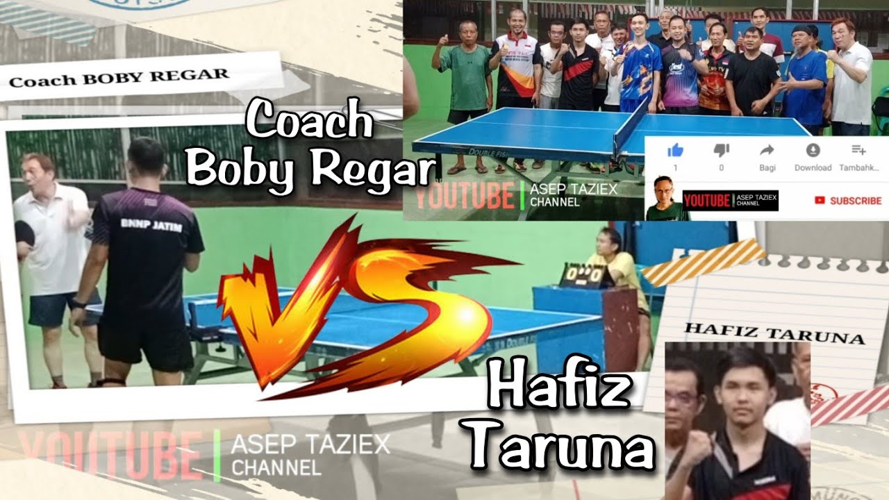 Coach Boby Regar 🆚 Hafiz Taruna #tenismeja #tabletennis #latihtanding # ...