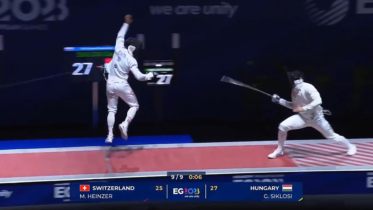 European Games 2023 FINALE épée hommes équipes Suisse_Hongrie. - YouTube